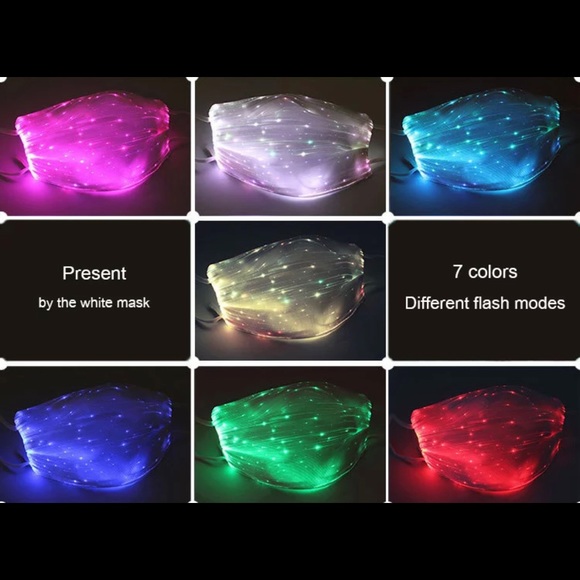 Accessories | Color Changing Led Face Mask Fits Adults Kids | Poshmark